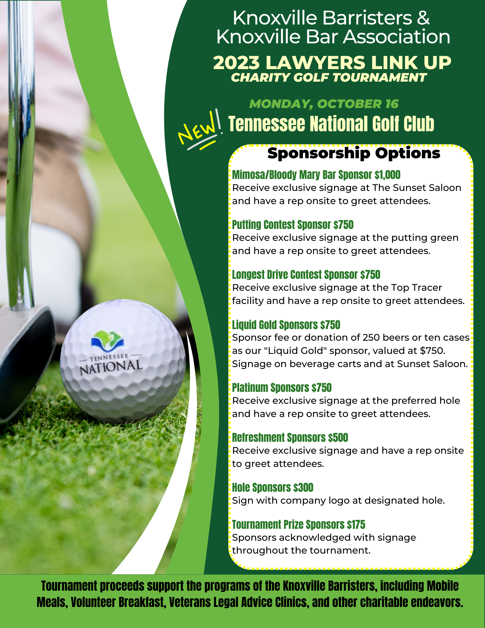 Best Golf Tournament Hole Sponsor Ideas at Alana Wardill blog